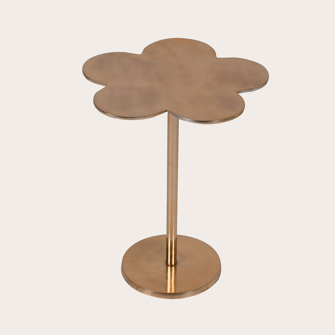 Florence Blossom Brass Side Table – Oba Home